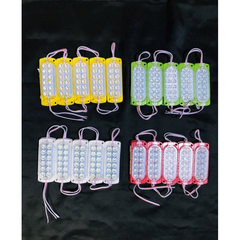 Jual Lampu LED Ultrasonic 12 Mata 12 Volt - 24 Volt Truk / Sepeda Motor / Mobil / Kolong Diam ...