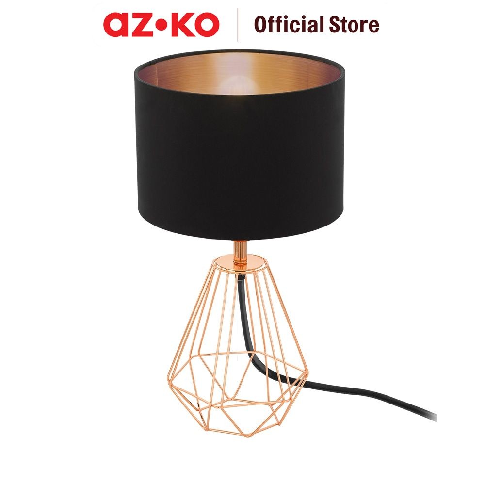 Jual AZKO Eglo Carlton2 Lampu Meja - Hitam/Copper Decorative Table Lamp ...