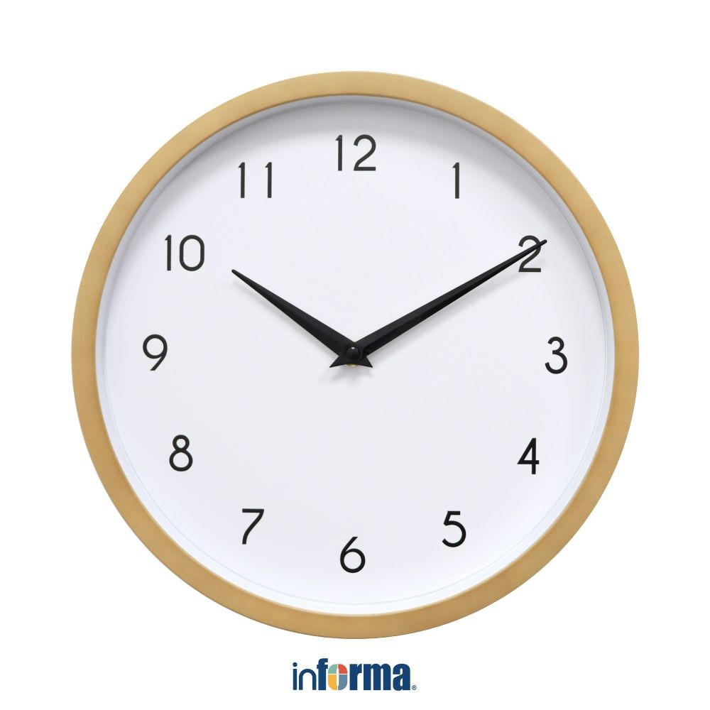 Jual Informa 30 cm Jam Dinding Motif Kayu Mc30 - Putih Wall Clock Jam ...