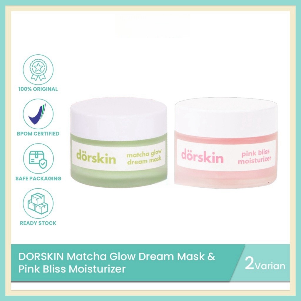Jual Dorskin Matcha Glow Dream Sleeping Mask - Pink Bliss Moisturizer ...