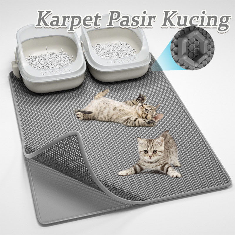 Jual Miduo Home EVA Cat Litter Mat / Karpet Alas Pasir Kucing Cat ...