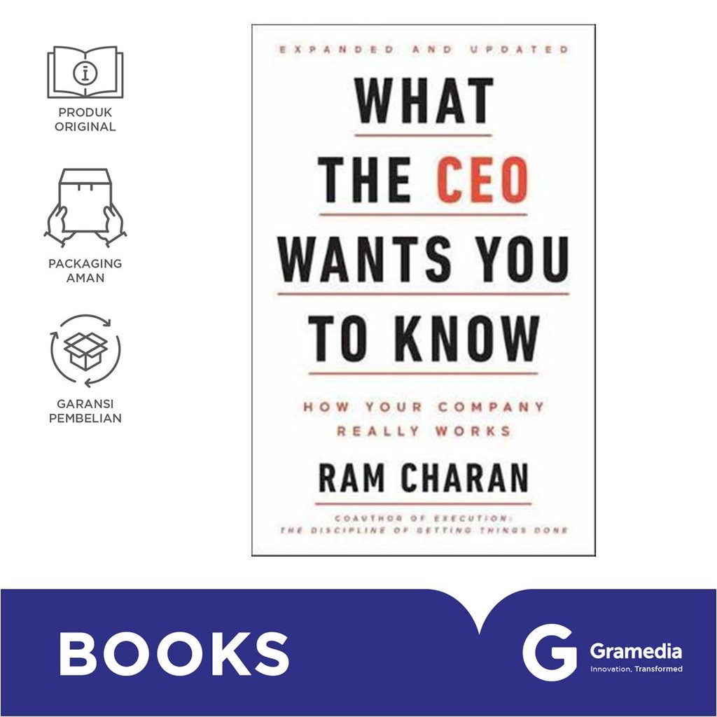 Jual Ram Charan: What The Ceo Wants You To Know (Sc) | Shopee Indonesia