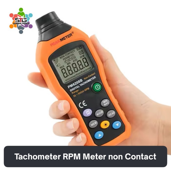 Jual New Digital Tachometer RPM Meter non Contact Motor Speed Gauge ...