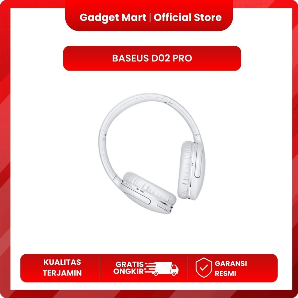 Jual BASEUS D02 FOLDABLE HEADPHONE BLUETOOTH WIRED/WIRELESS EARPHONE V5 ...