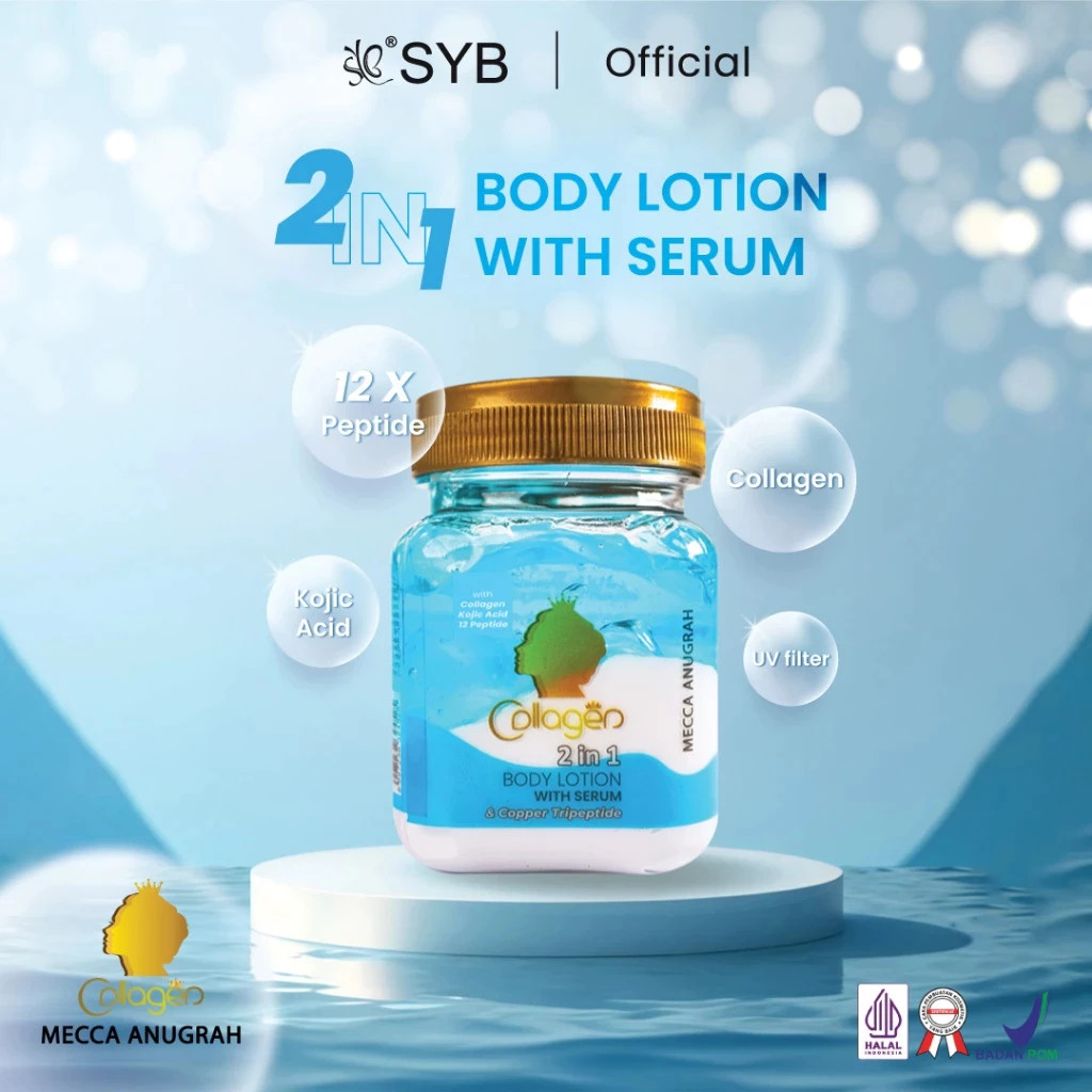 Jual SYB MECCA 2IN1 BODY LOTION WITH SERUM & COPPER TRIPEPTIDE (SERUM ...