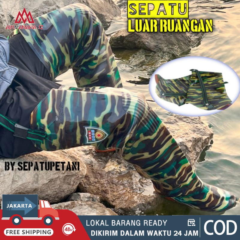 Jual Sepatu Boot Pria Karet Panjang/SEPATU BOOTS BOOT PASAR MANCING ...