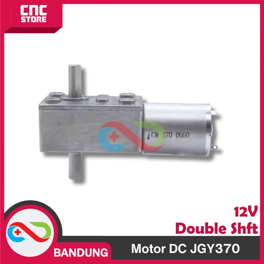 Jual MOTOR DC GEARBOX JGY370 DOUBLE SHAFT SELF LOCKING DC WORM HIGH TORQUE JGY 370 DOUBLE AS ...