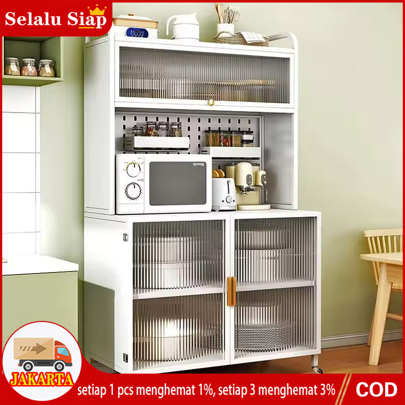 Jual LEMARI DAPUR LEMARI PIRING ALUMINIUM RAK DAPUR BESI SERBAGUNA ...