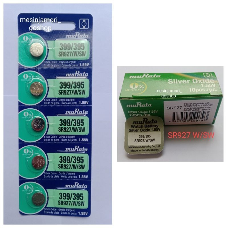 Jual Original Baterai Murata SR927 395 399 SR927SW SR927W Japan ...