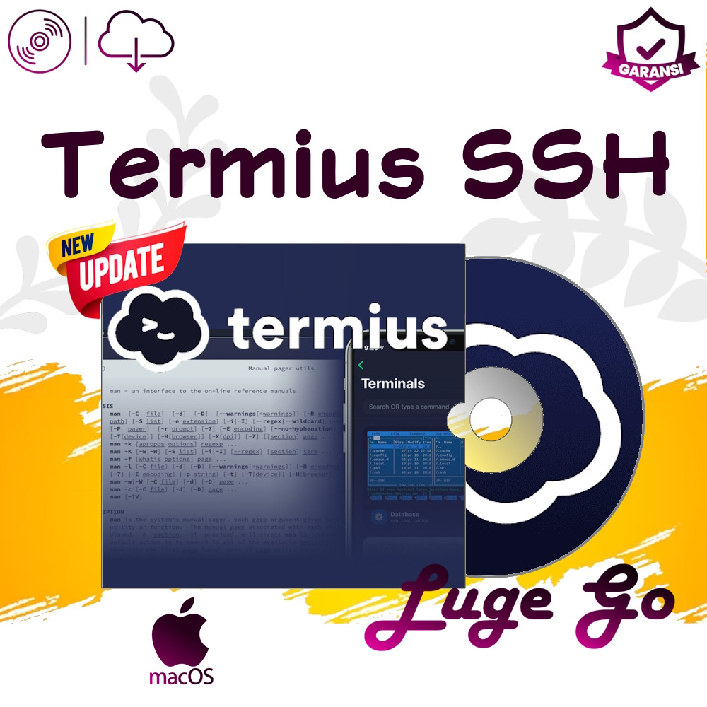 Jual Termius SSH Client Terbaru FuII Version MAC INTEL/M1/M2/M3 | Shopee Indonesia