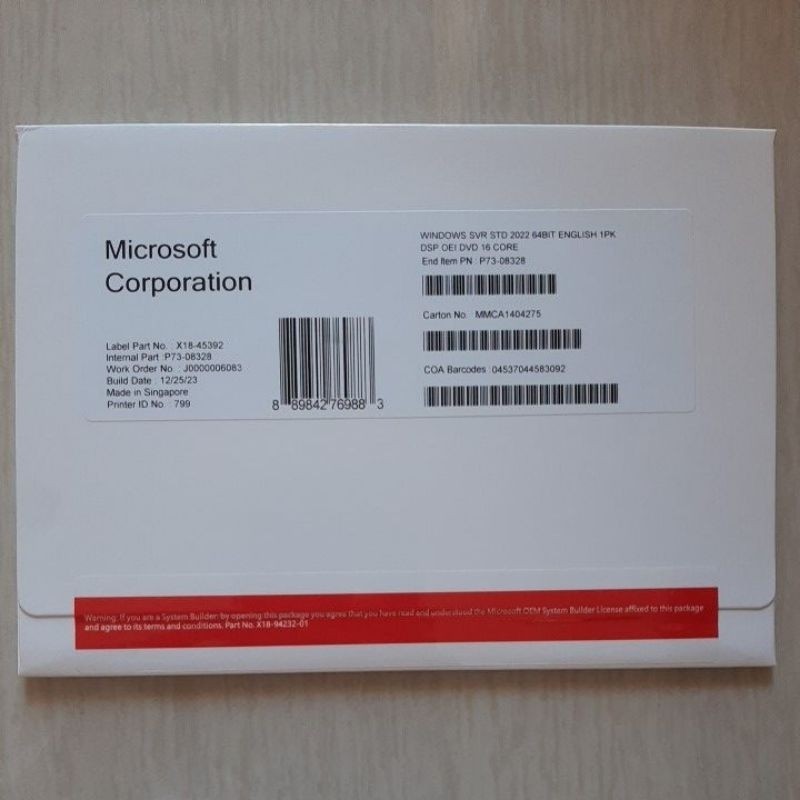 Jual WINDOWS SERVER 2022 STANDARD 16 CORE ORIGINAL | Shopee Indonesia