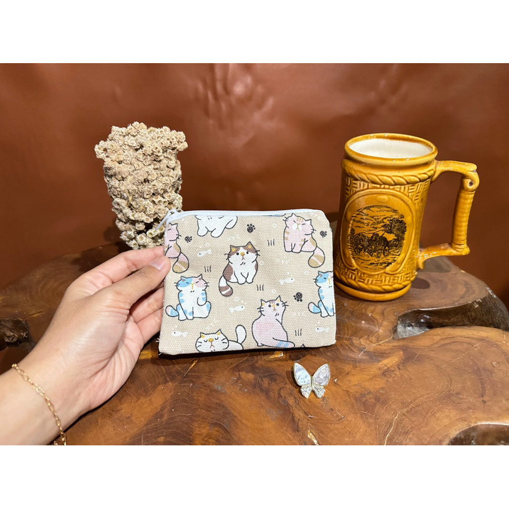 Jual Souvenir Dompet Kanvas Besar Kemas Mika Polos Free Nama | Shopee ...
