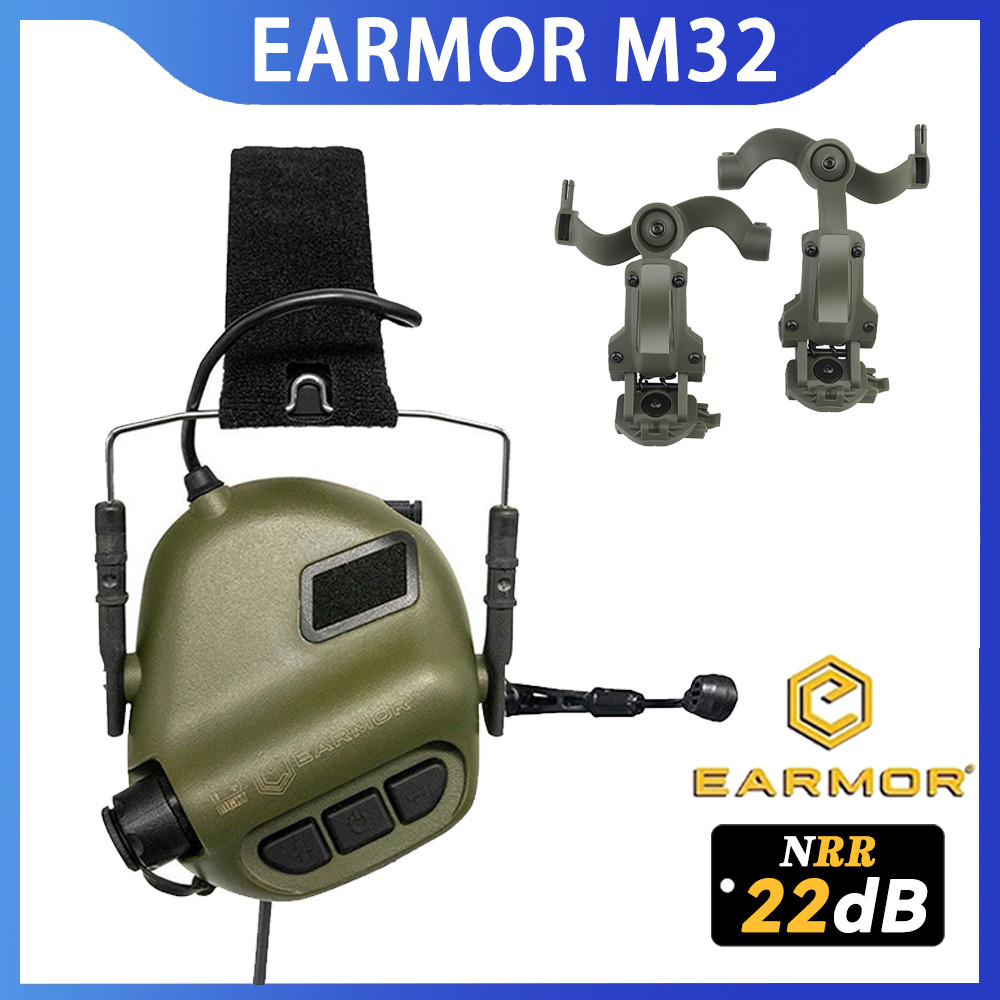 Jual Opsmen EARMOR Tactical Headset M32 MOD4 Active Shooter Over-Ear ...
