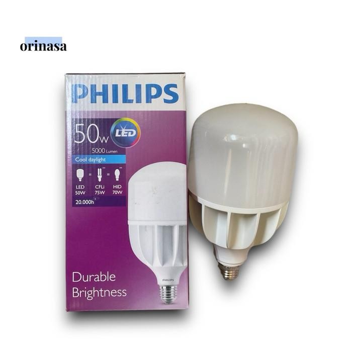 Jual Lampu Philips LED TForce True Force Core E27 50W 50 Watt 6500K | Shopee Indonesia