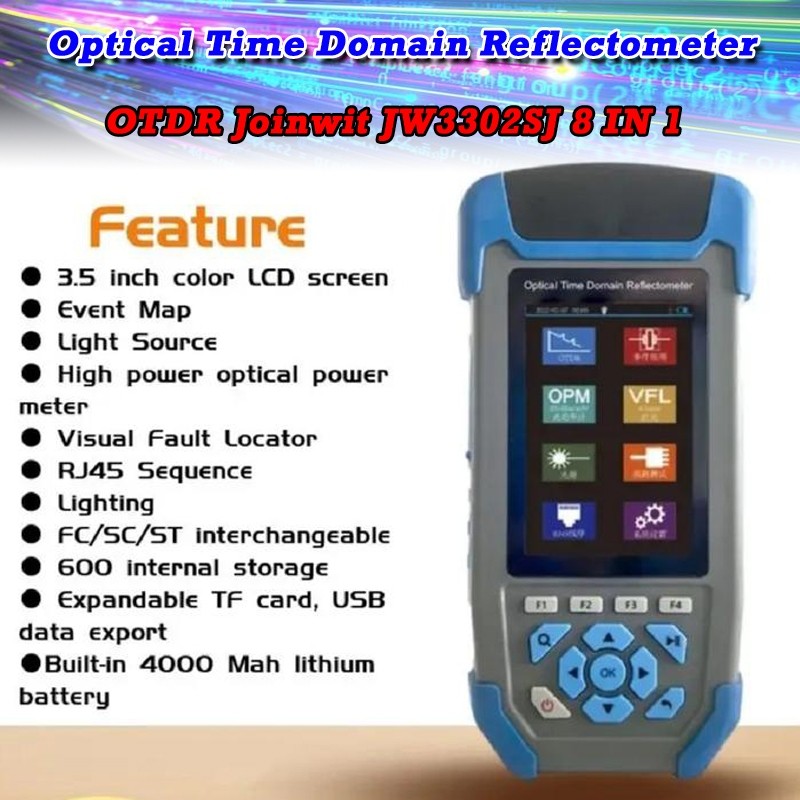Jual Joinwit OTDR Reflectometer JW3302SJ 8 In 1 Device Optical Time ...