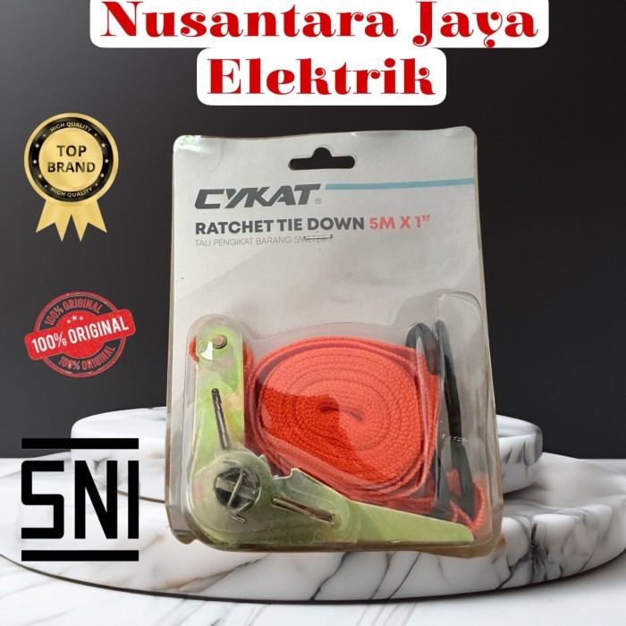 Jual Tali ikat barang 1" x 5 meter tali trek belt ratchet tie down ...