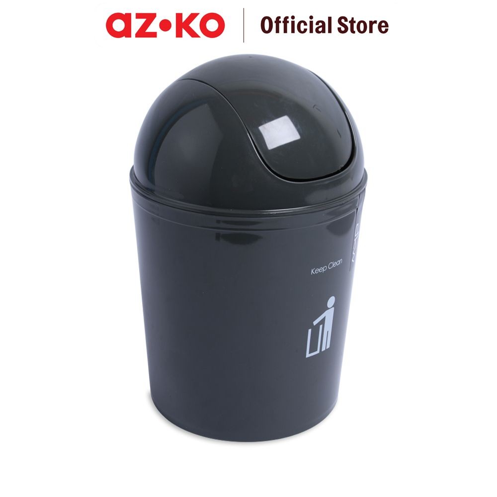 Jual AZKO Dkw 3 ltr Tempat Sampah Plastik - Abu-Abu Tong Sampah Tutup ...
