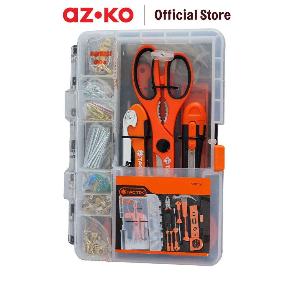 Jual AZKO Tactix Set 14 Pcs Perkakas Rumah Tangga Set Tool Kit Hand ...