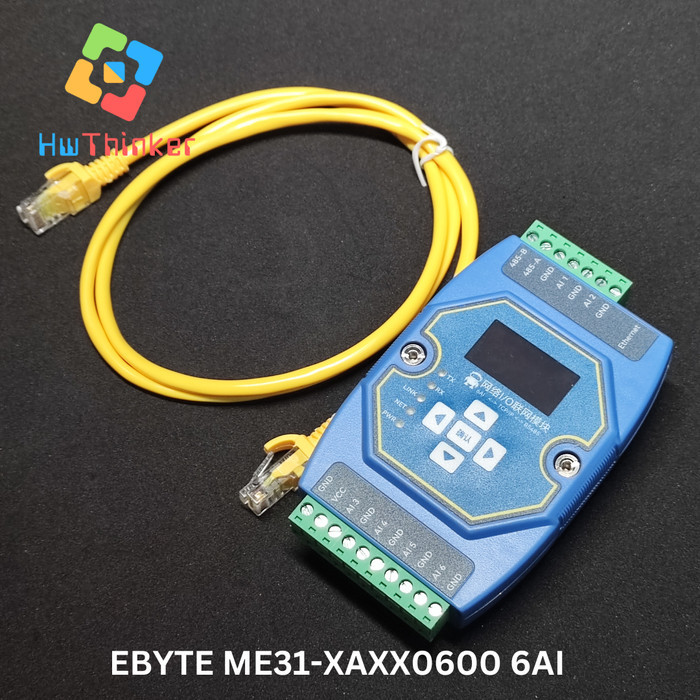 Jual PA99 EBYTE ME31-XAXX0600 6AI ModBus Gateway TCP RTU I/O Networking RS485 Ethernet Analog ...