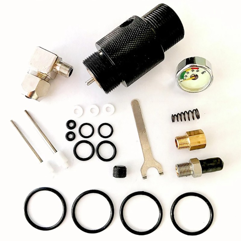 Jual 1 Set New Hot Aluminum Valve PCP 3000PSI Valve Threaded Tank M28*1 ...
