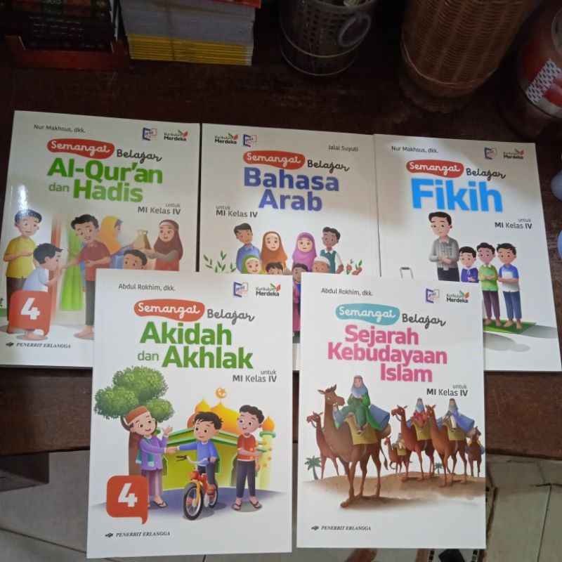 Jual Buku Kelas 4 MI Semangat Belajar Al-Qur'an dan Hadis, Akidah dan Akhlak, Bahasa Arab ...