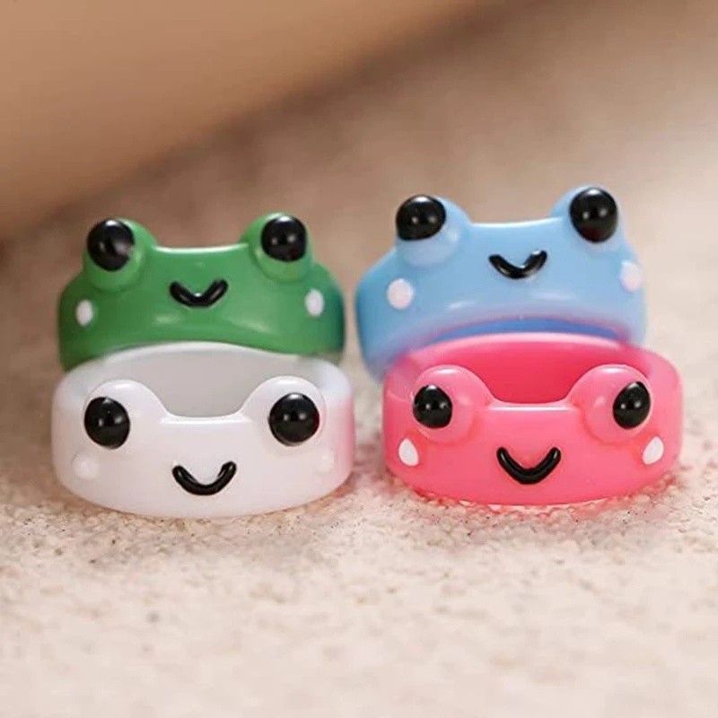 Jual Cincin Karakter Katak Resin Fashion Cute Frog Ring Kodok Bentuk ...