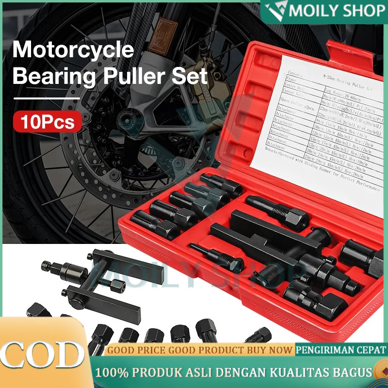 Jual 10pcs Tracker Bearing Puller Set Treker Pencabut Bearing Set ...