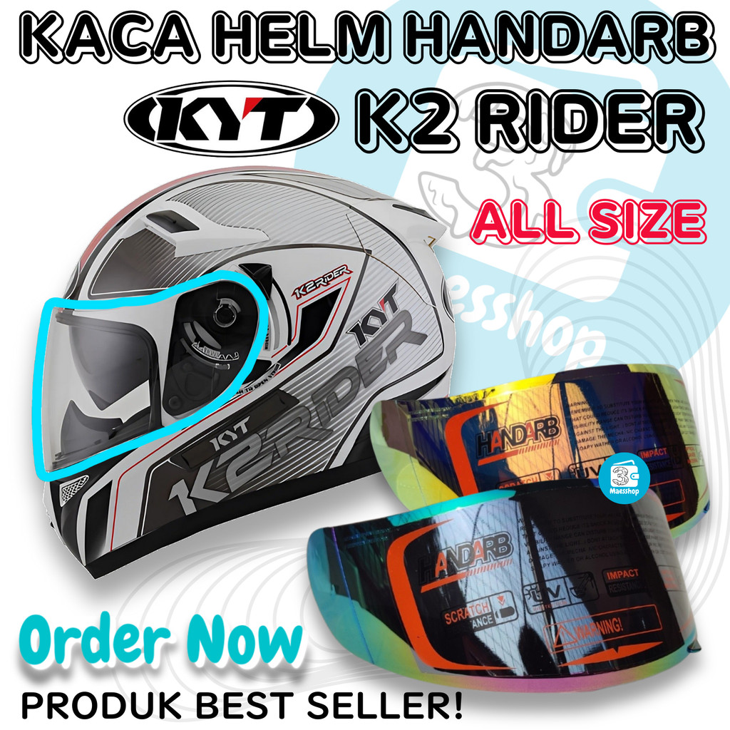 Jual Kaca Helm Flat visor KYT K2 Rider HANDARB | Shopee Indonesia