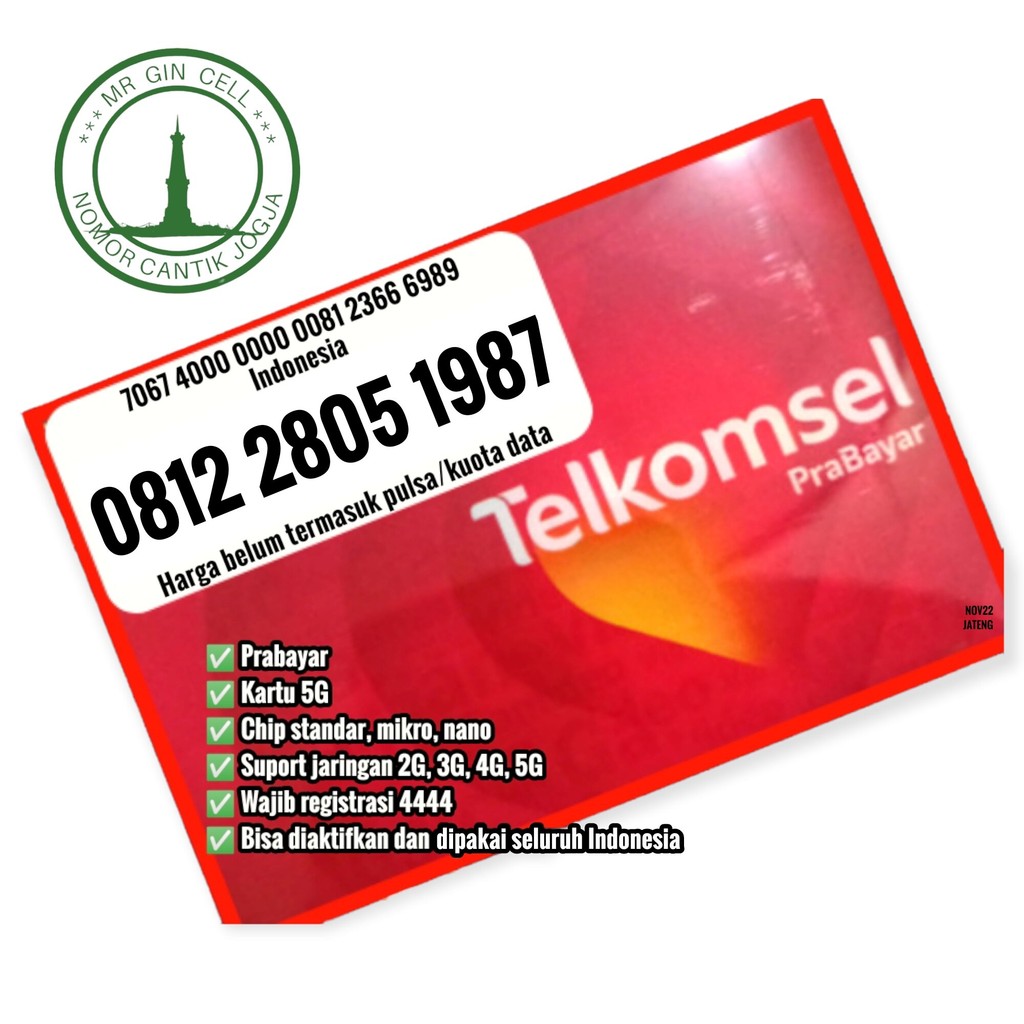 Jual Kartu perdana nomor cantik telkomsel simpati 4G 5G tanggal bulan tahun lahir 28 Mei ...