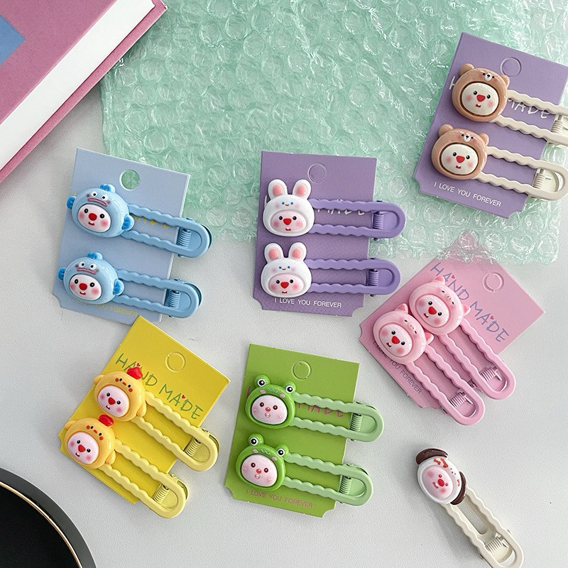 Jual KKD 2 Pcs Jepit Poni Model Korea Loppy Hair Bang Pin Jepit Poni ...