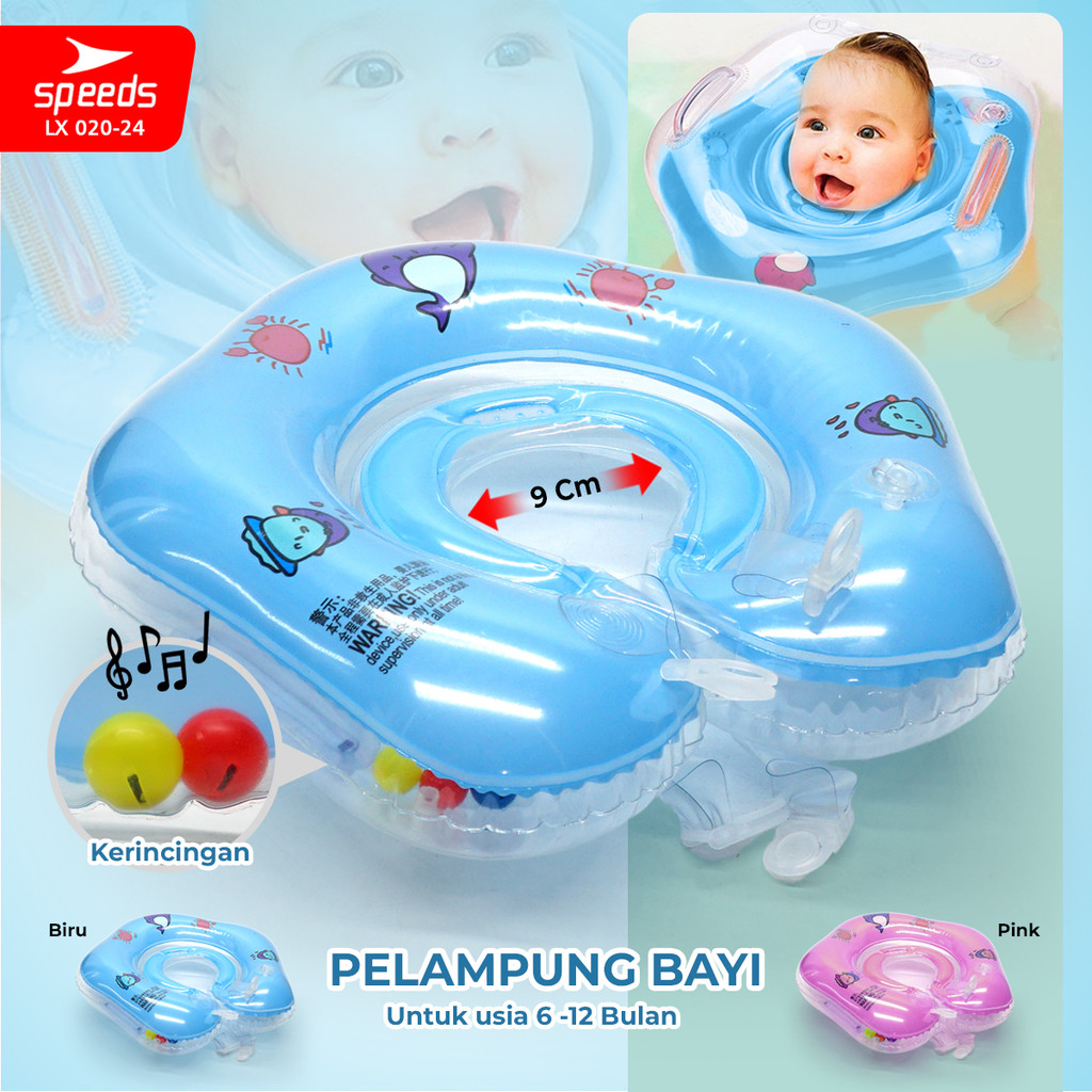 Jual SPEEDS Pelampung Renang Bayi Anak With Sandaran Baby Float Ring ...