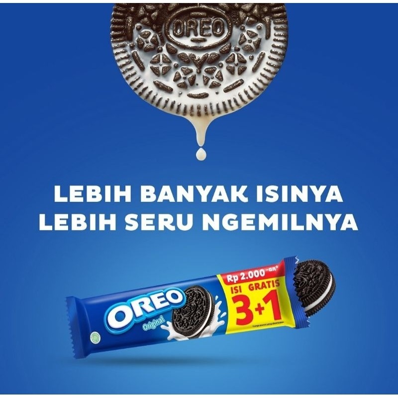 Jual OREO ORIGINAL 36.8G BISKUIT (3+1 KEPING) | Shopee Indonesia