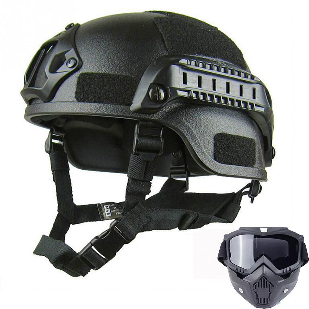 Jual FAST Sports Safety Paintball Helmet Tactical Airsoft Helmet ...