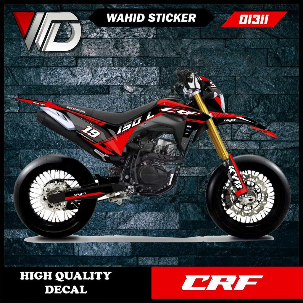 Jual 01311 Decal sticker stiker striping polet motor honda crf 150 L ...