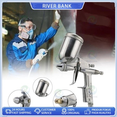 Jual Spray Gun Auarita F3 Original 3 varian Nozzle 0.5 0.8 dan 1.0 mm ...