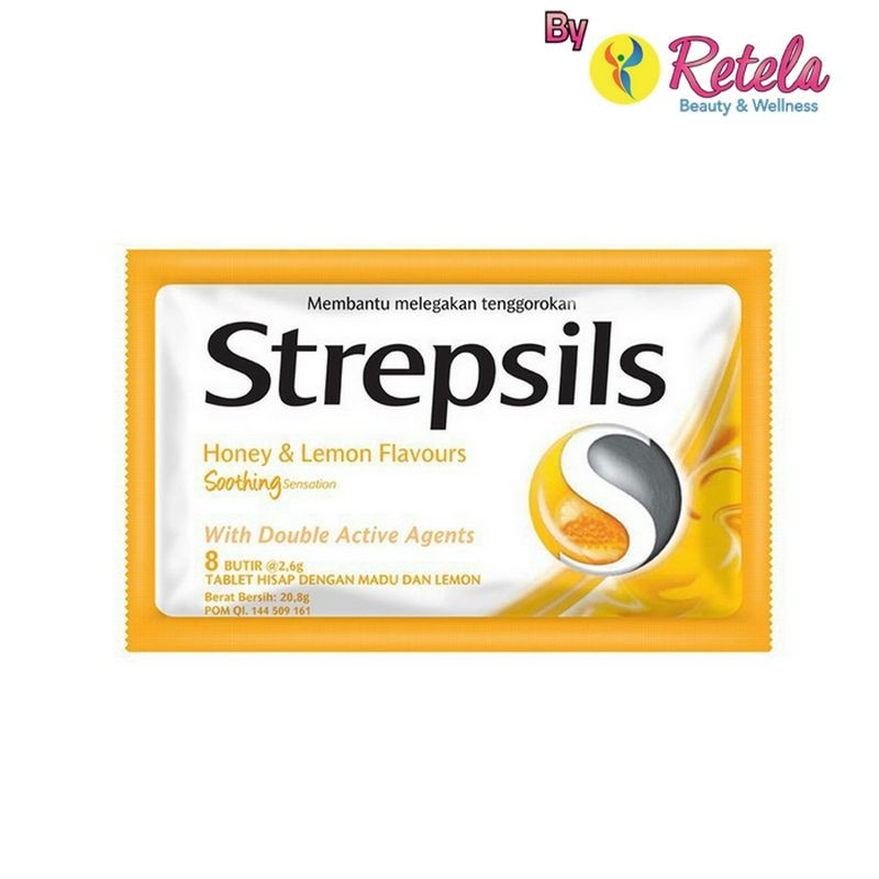 Jual STREPSIL HONEY LEMON 8 TABLET HISAP | Shopee Indonesia
