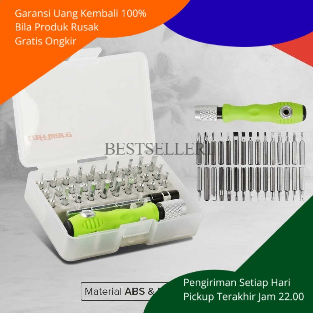 Jual BS Obeng Set Lengkap 32 in 1 Obeng Hp Multifungsi Full Set Alat ...