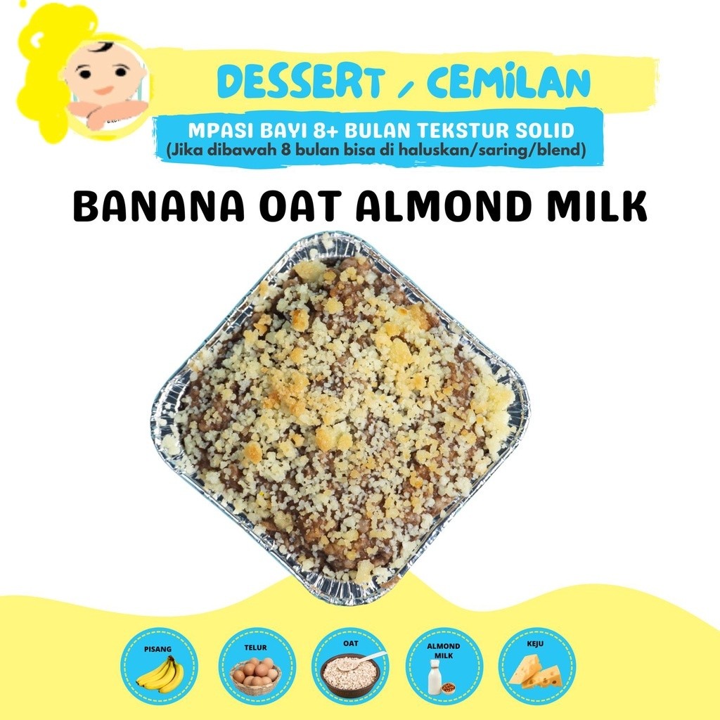 Jual Banana Oat Almond Milk Cheese (MPASI Frozen) – Makanan Bayi Sehat ...