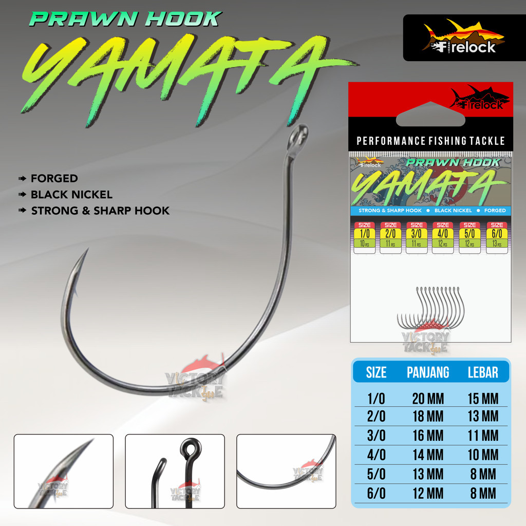 Jual HOOK FIRELOCK YAMATA PRAWN HOOK KAIL UDANG | Shopee Indonesia