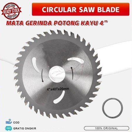 Jual GOS-D301-SILVER Mata Potong Kayu 4” 40T / Mata Gerinda Kayu ...