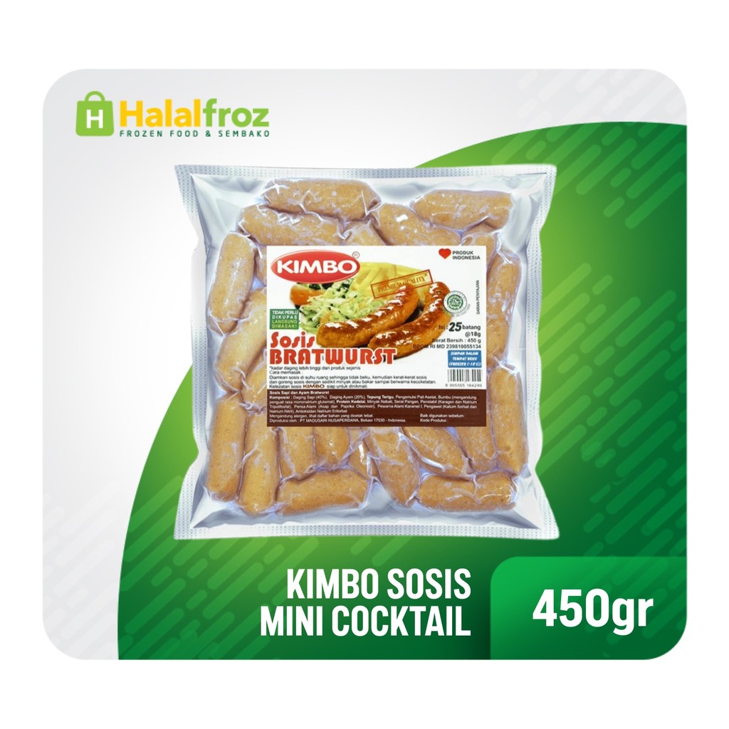 Jual Kimbo Sosis Mini Cocktail 450gr KBCO (18s) | Shopee Indonesia