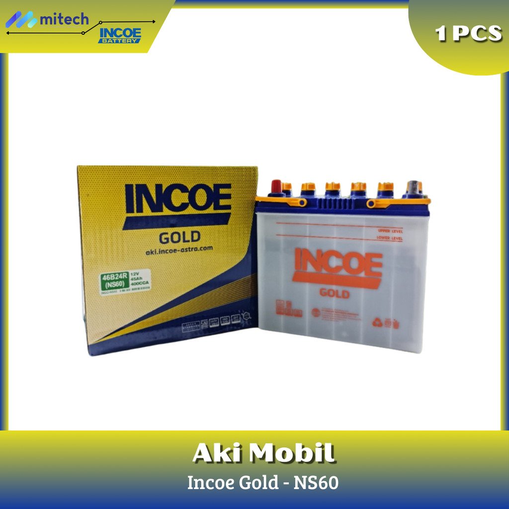 Jual INCOE GOLD Aki Basah Mobil Toyota Avanza Astra NS60 12V 45Ah | Shopee Indonesia