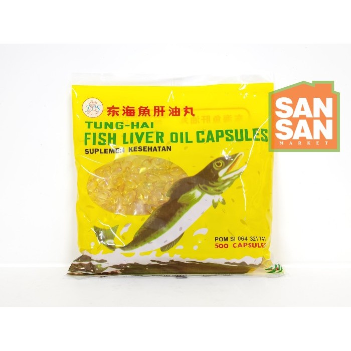 Jual Tung Hai Tunghai Fish Liver Oil isi 500 Kapsul Minyak Ikan ...