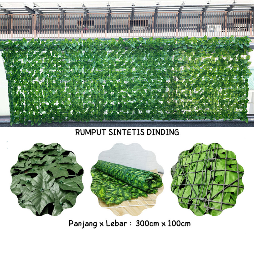 Jual Daun Rambat Sintetis Ukuran 1 Meter X 3 Meter Daun Hias Ornamen ...