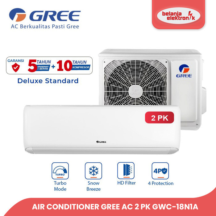 Jual AIR CONDITIONER GREE AC 2 PK GWC-18N1A DELUXE STANDARD NON ...