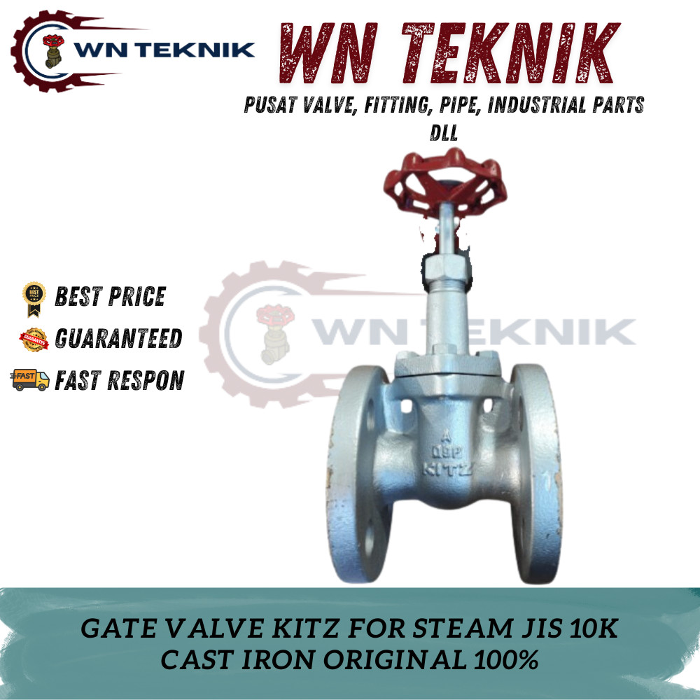 Jual GATE VALVE KITZ 2" INCH JIS 10K FOR STEAM CAST IRON ORIGINAL 100% | Shopee Indonesia