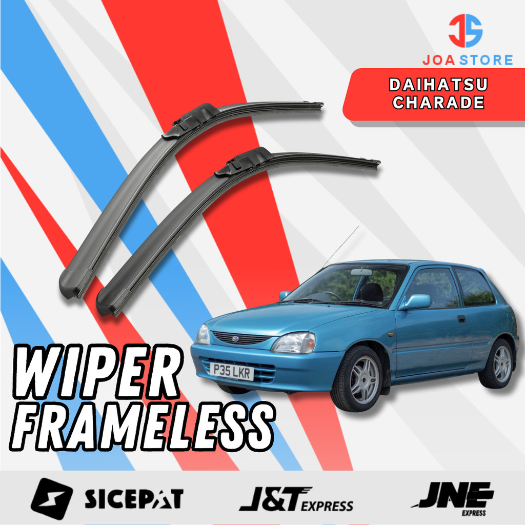 Jual Wiper Mobil Daihatsu Charade Frameless Sapuan Kaca Mobil Model