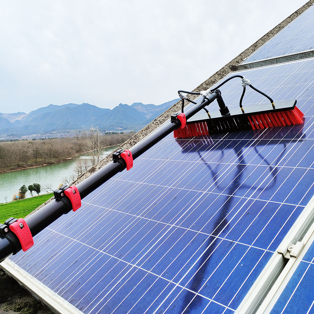 Jual Solar Panel Cleaning Kit with 30 ft Telescopic Pole High Reach ...