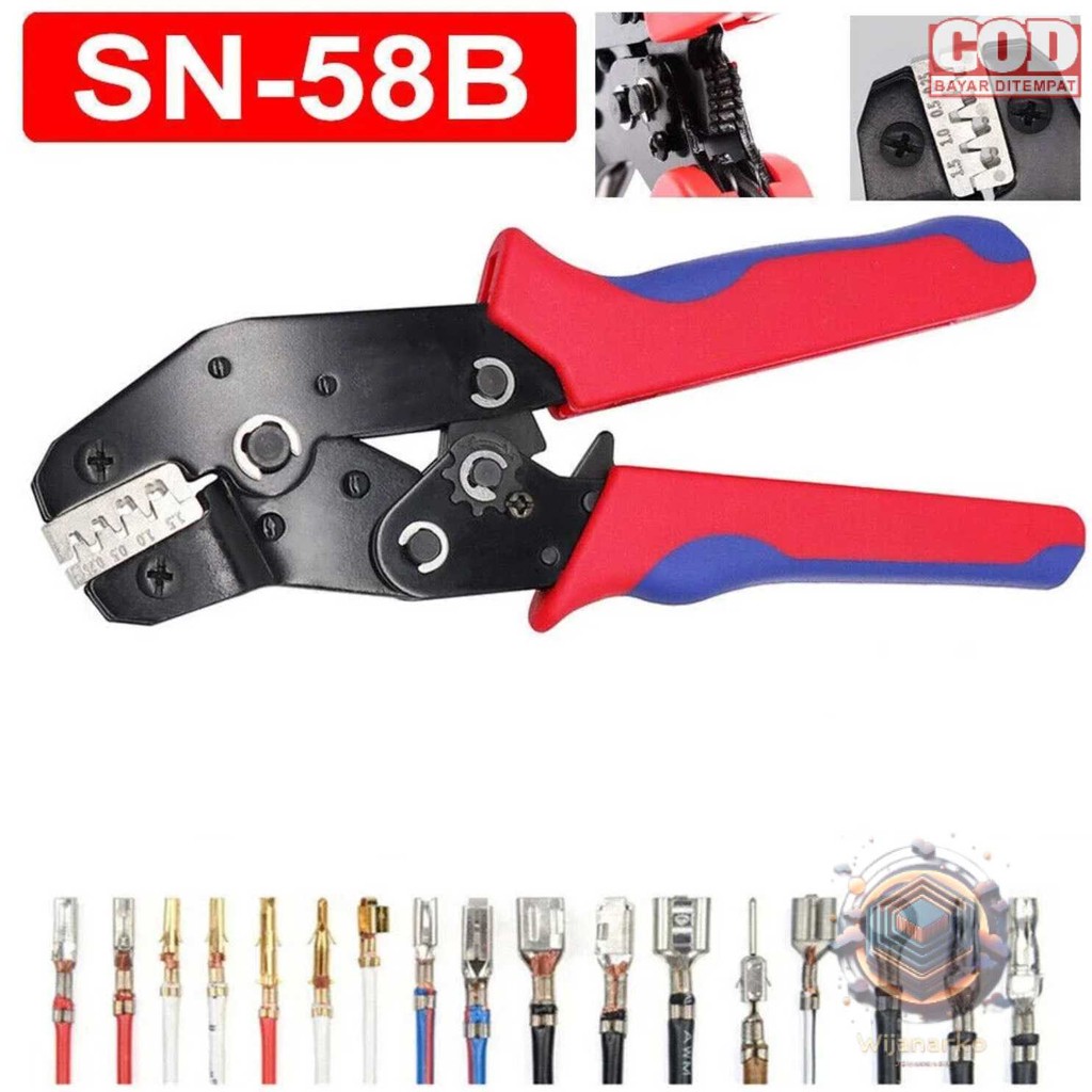 Jual YEFYM Tang Crimper Terminal Cable Crimping Plier Compression Tool - SN-58B | Shopee Indonesia