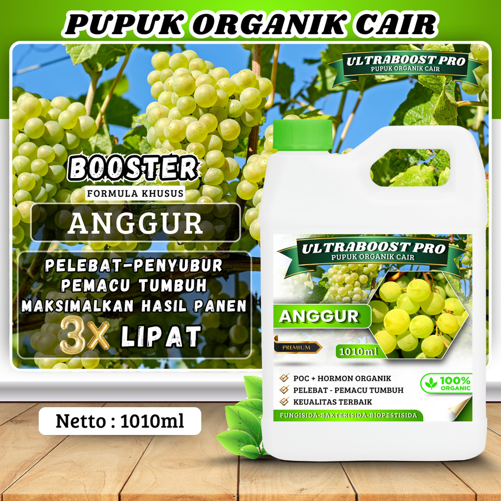Jual Pupuk Organik Cair UltraBoost Pro Khusus Tanaman Anggur - Nutrisi Lengkap untuk Hasil Panen ...
